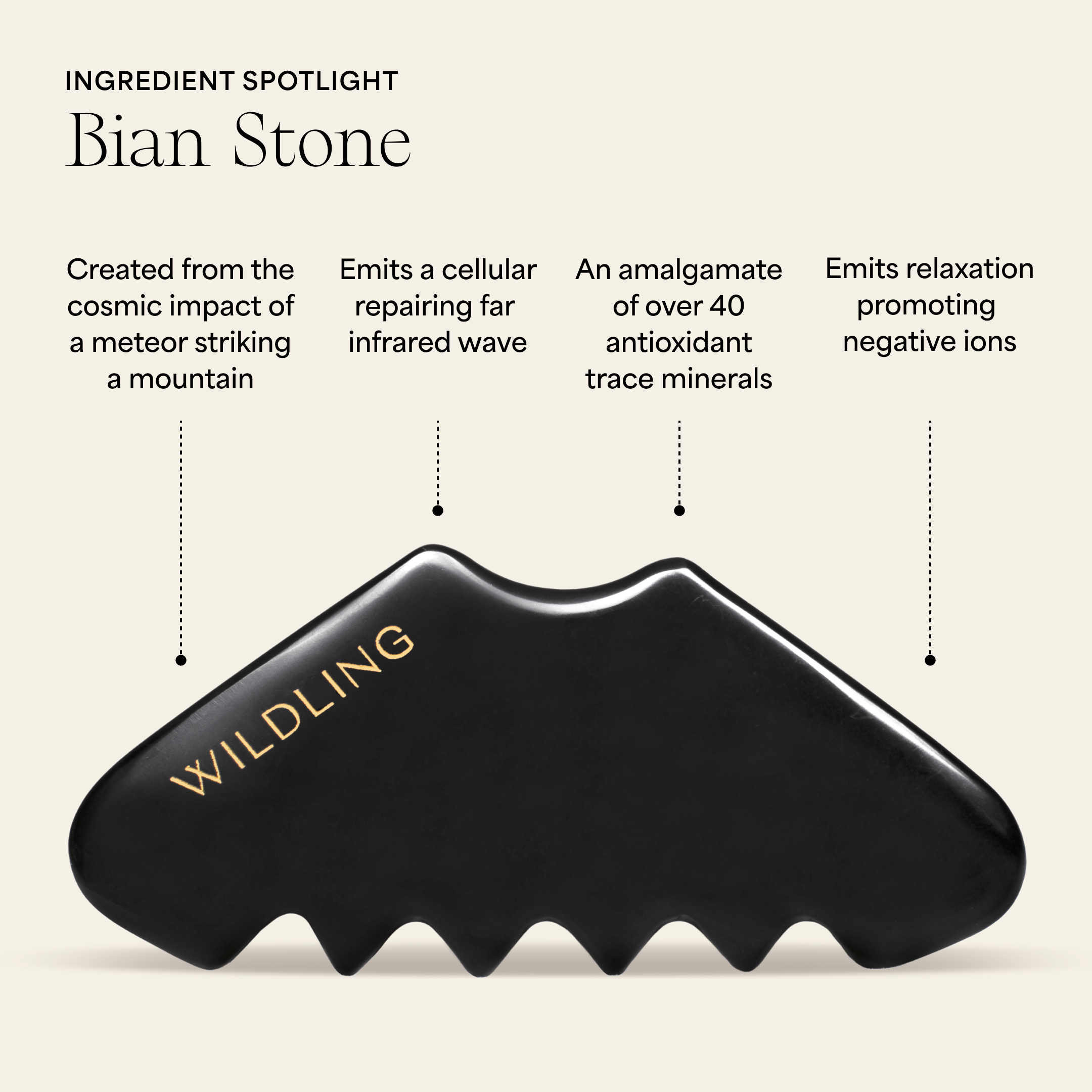 Empress Gua Sha Stimulating Scalp Comb | Wildling