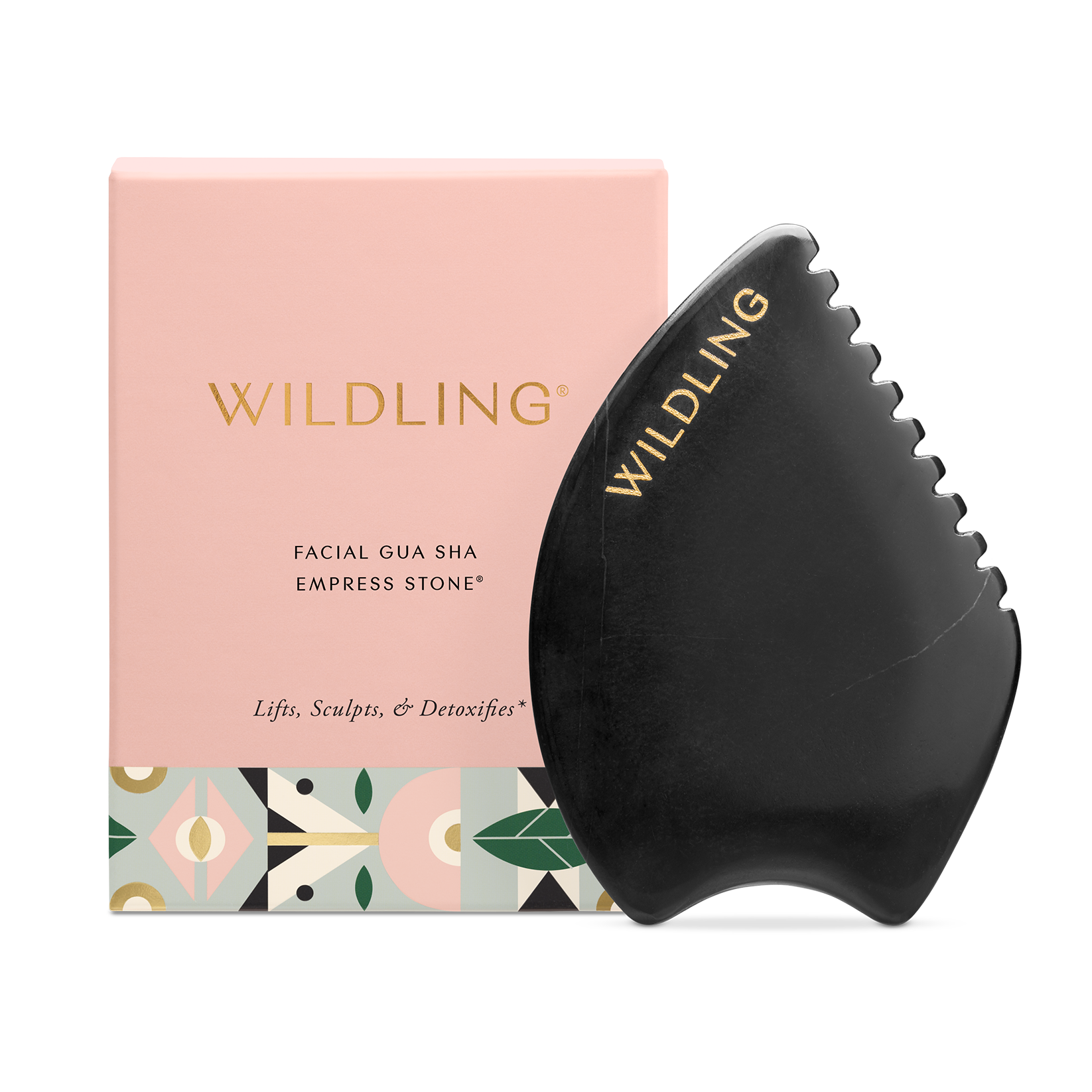 Facial Gua Sha Empress Stone, Custom Crafted Bian | Wildling